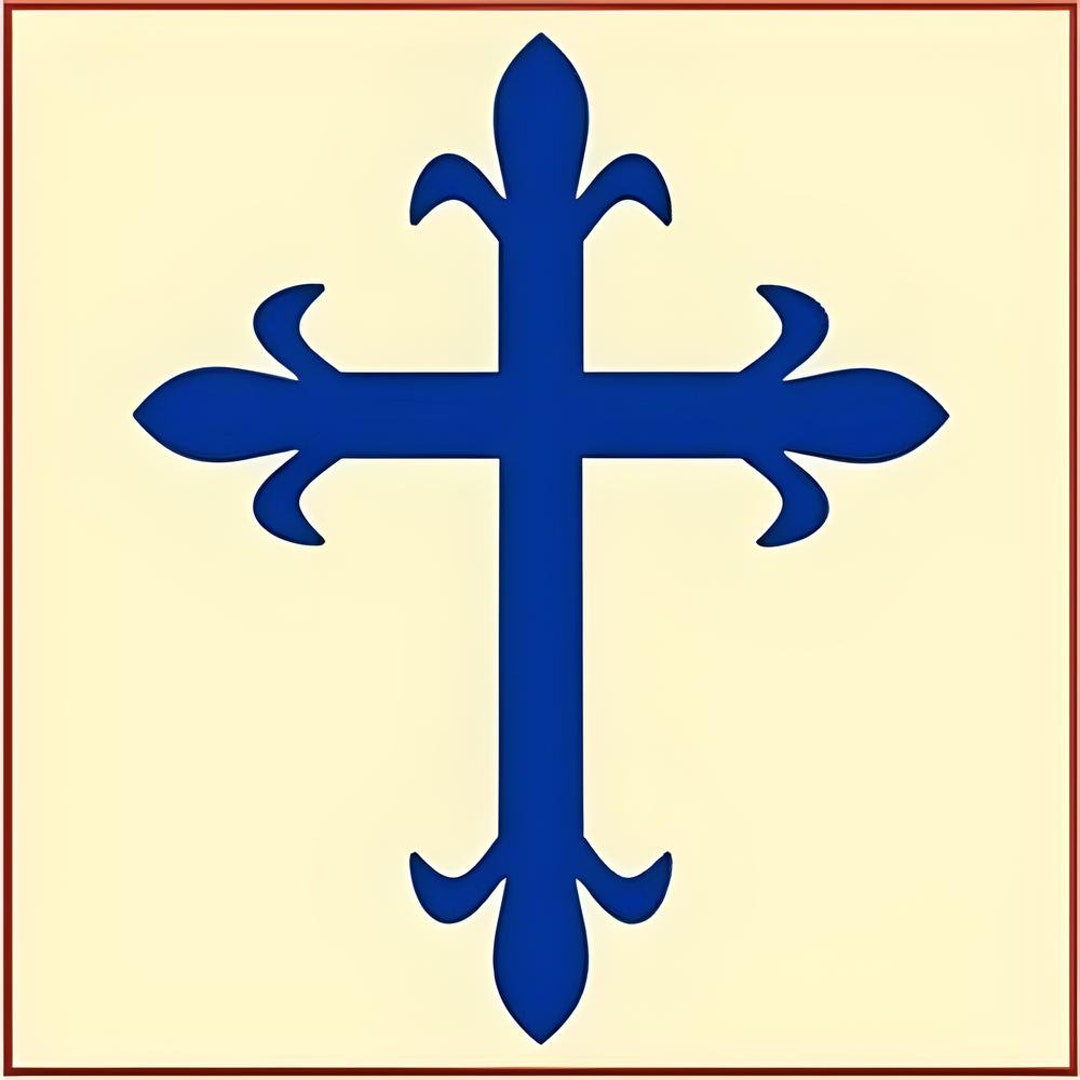 Fleur De Lis Cross Stencil - French France Celtic Country Deco Art ...