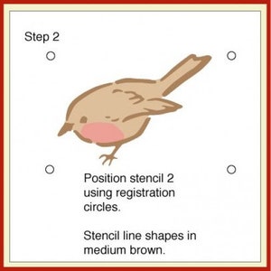 Robin Stencil -- 2.6" X 2" - Peter Rabbit Collection Forest Mountain ...