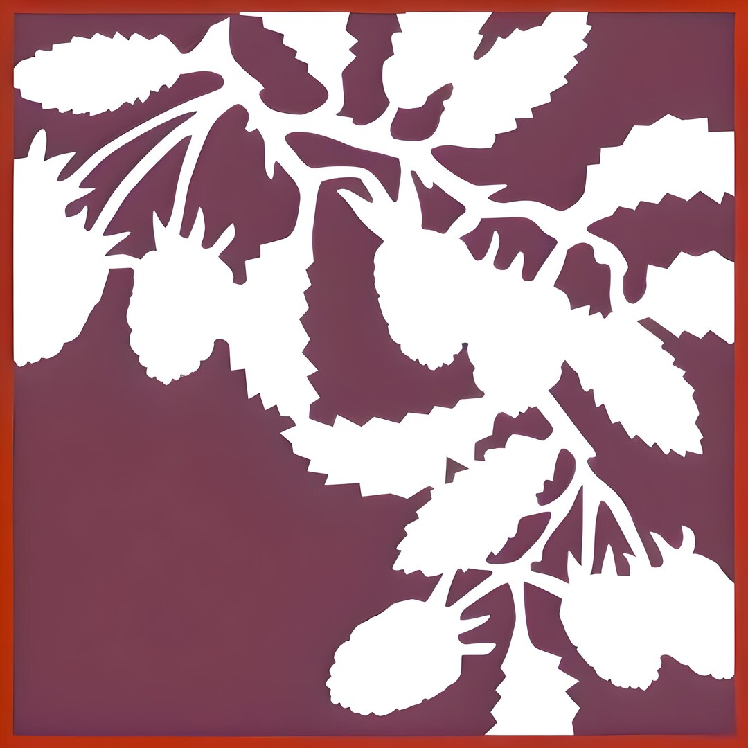 Raspberry Tile 2 Stencil - 6" X 6" - Fruit Pattern Tile DIY for ...