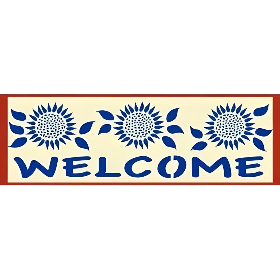 Welcome 2 Sign Stencil - Painting Home Decor Crafts Welcome Signs Crow ...