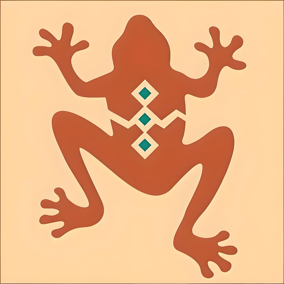 Southwest Frog Stencil 4.3" X 5.2" - Desert Designs DIY Signs Reusable ...