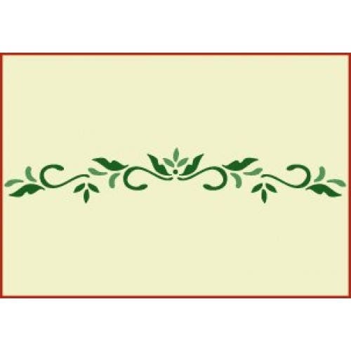 Leaf Scroll Border Stencil 8 X 1.4 the - Etsy