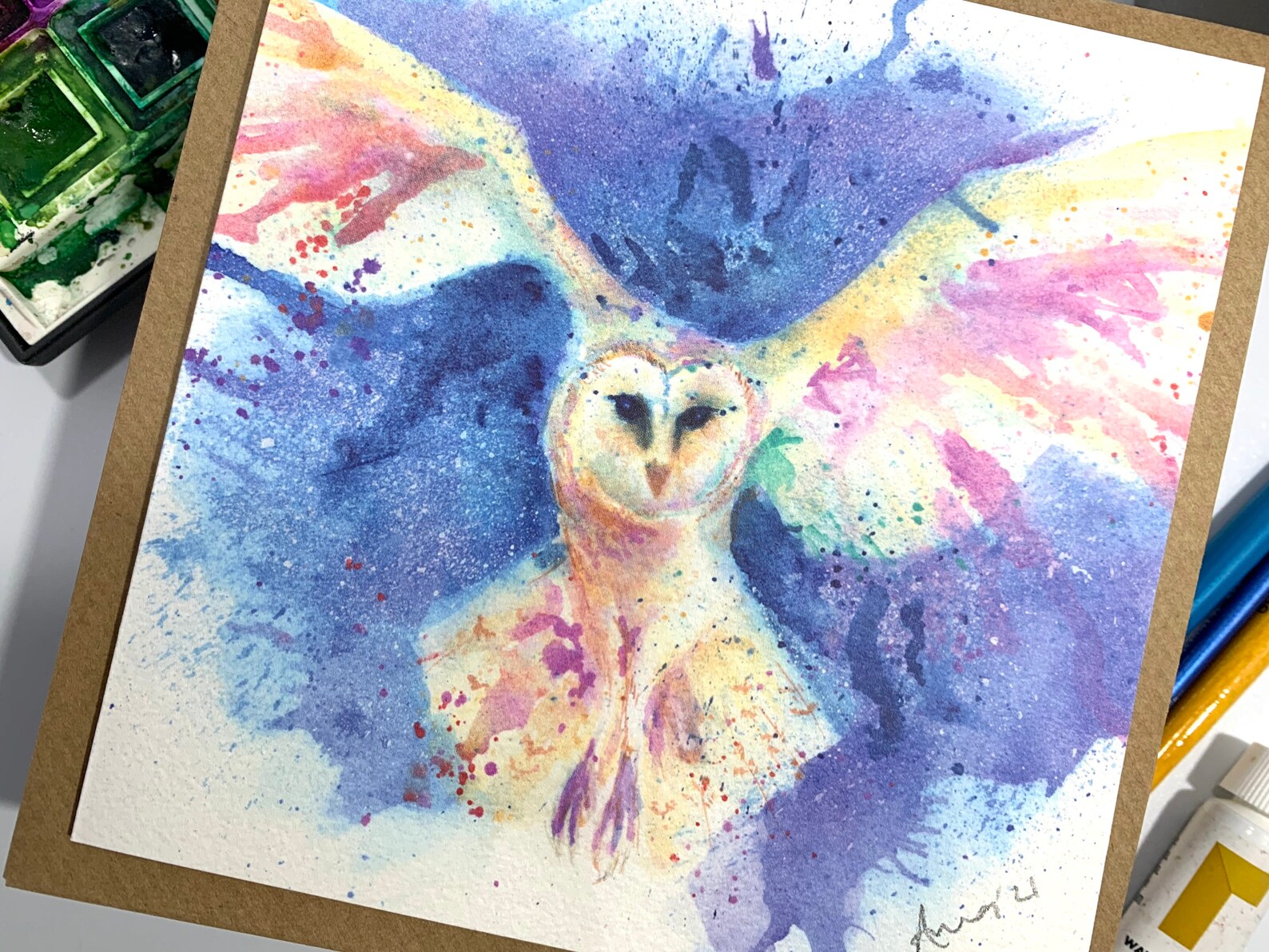 Barn Owl Greetings Card Barn Owl Birthday Card Barn Owl - Etsy