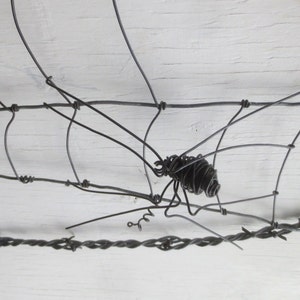 48 Tall Spider In A Tattered Web Barbed Wire Garden | Etsy