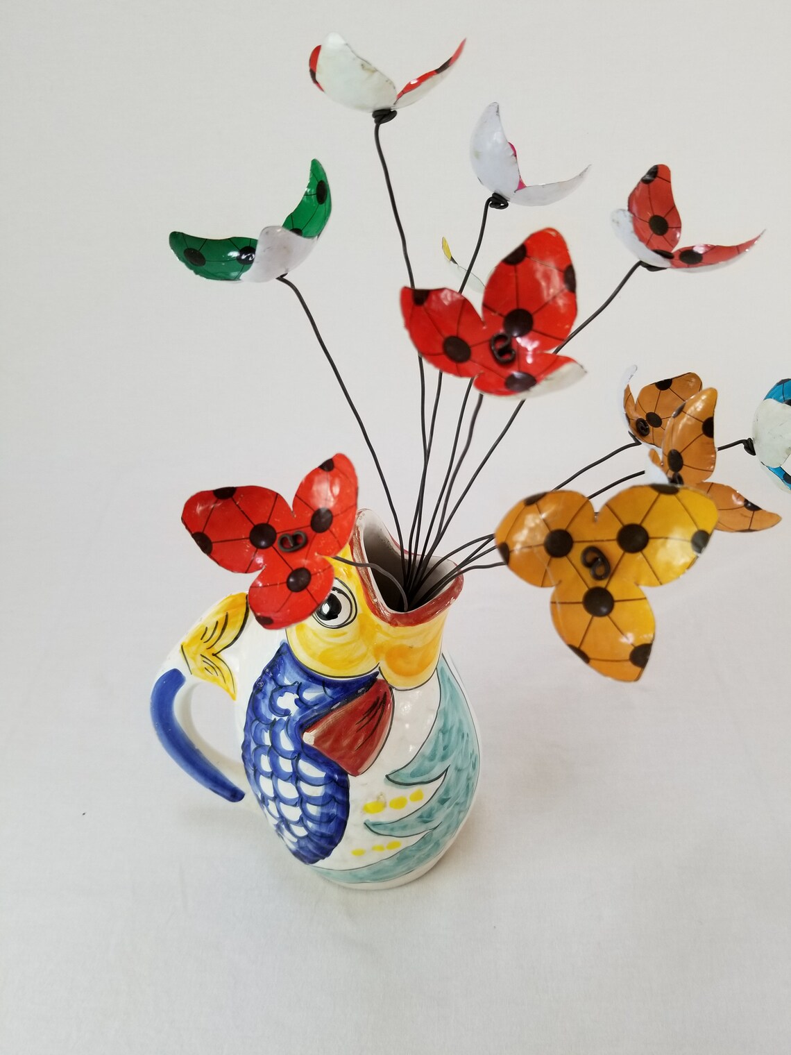 Large Bright Trillium Bouquet of Forever Blooming Tin Flowers, Free ...