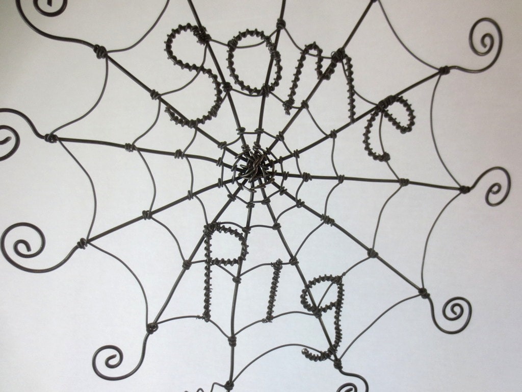 12 Some Pig Charlotte's Web Inspired Wire Spider Web - Etsy Australia