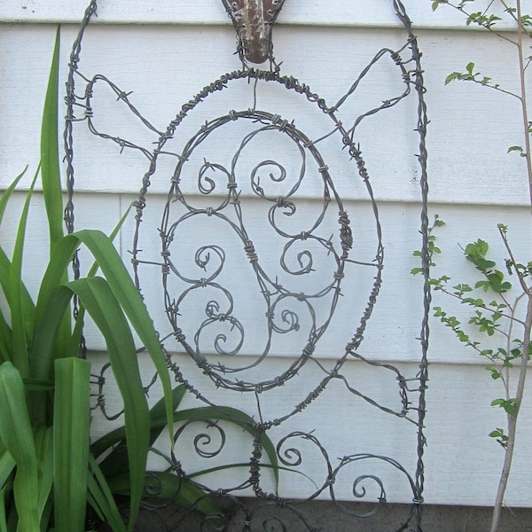 Barbed Wire Trellis - Etsy