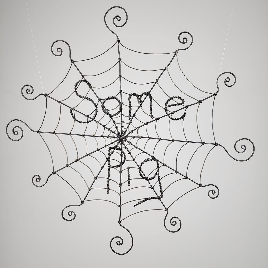 12" Some Pig Wire Spider Web Made to Order - Etsy