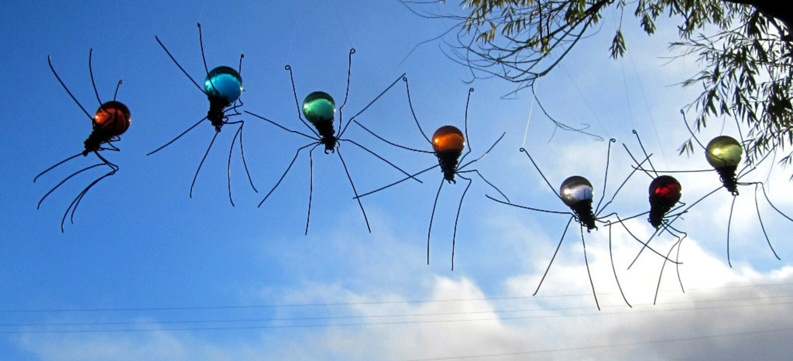 Orange Sun Catcher Window Spider Hanging Art Made to Order - Etsy