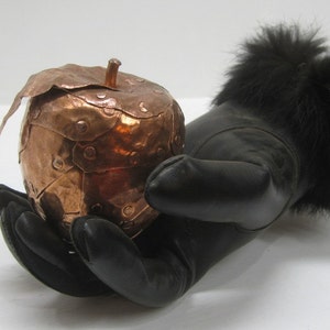 Unique Hammered Copper Apple Sculpture Made to Order - Etsy