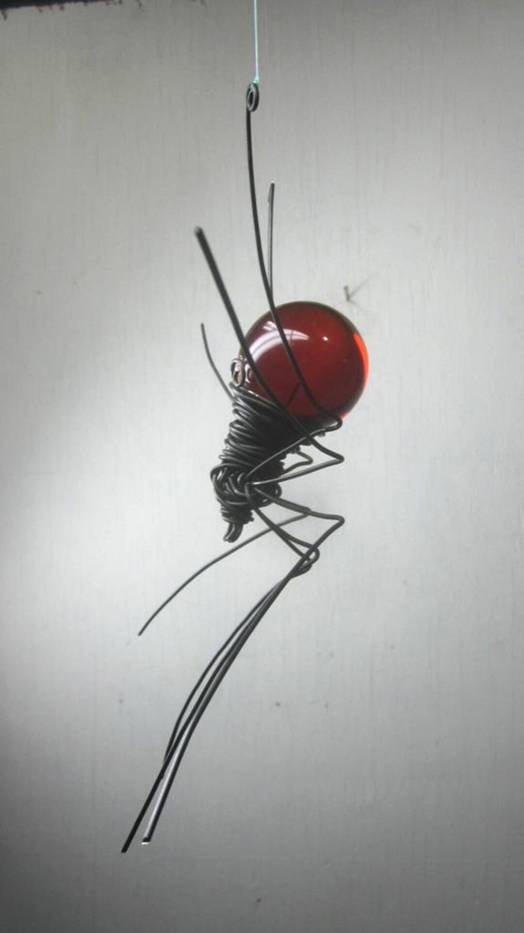 Blood Red Sun Catcher Window Spider Hanging Art Made to Order - Etsy