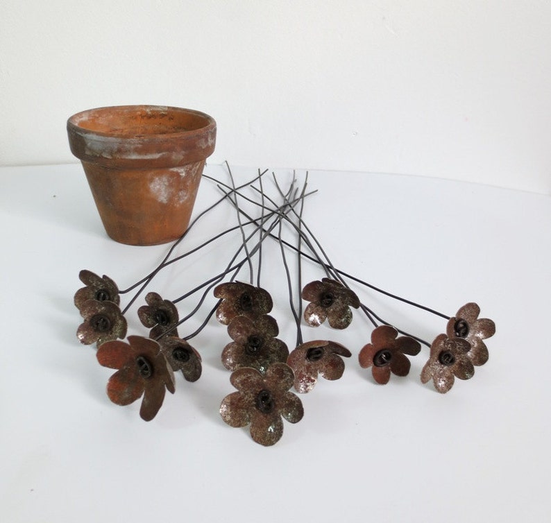 Rustic Bouquet of Rusty Flowers Bloom Forever for for You to - Etsy