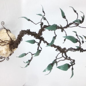 Twisted Barbed Wire Tree With Metal Leaves Reclaimed | Etsy