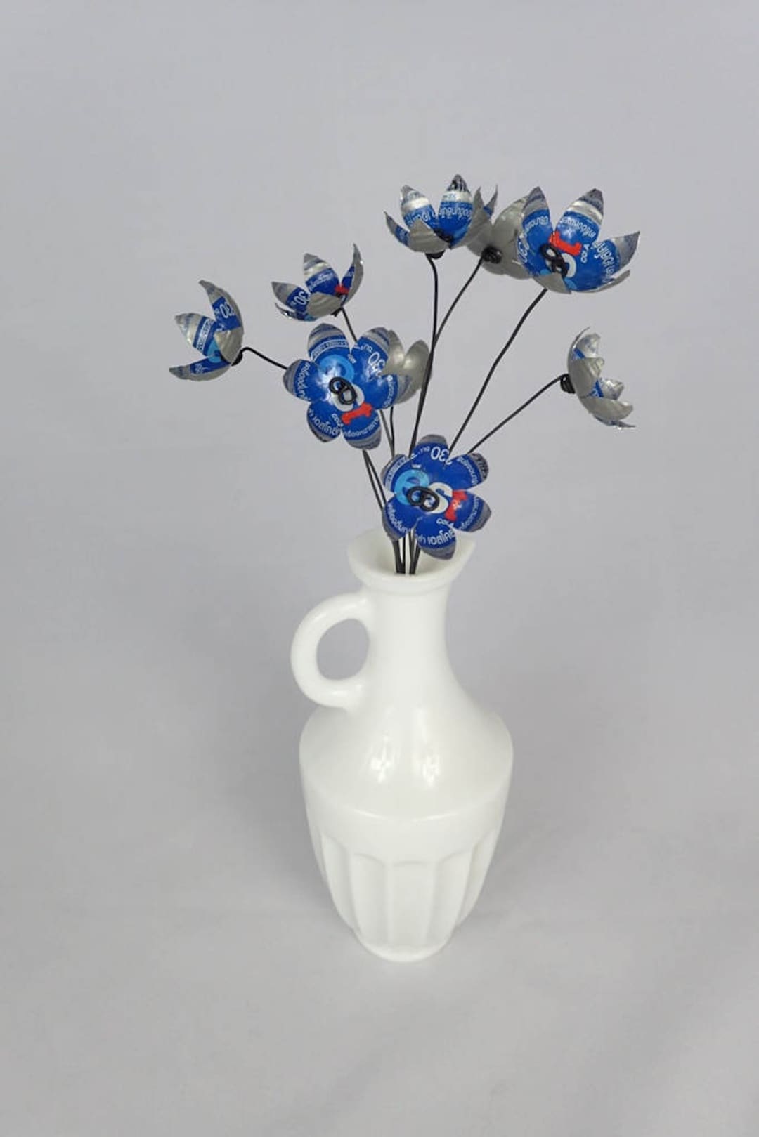 Blue EST Cola Stars Bouquet of Tin Forever Blooming Flowers, Free ...