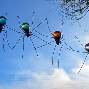 Blood Red Sun Catcher Window Spider Hanging Art Made to Order, Free ...