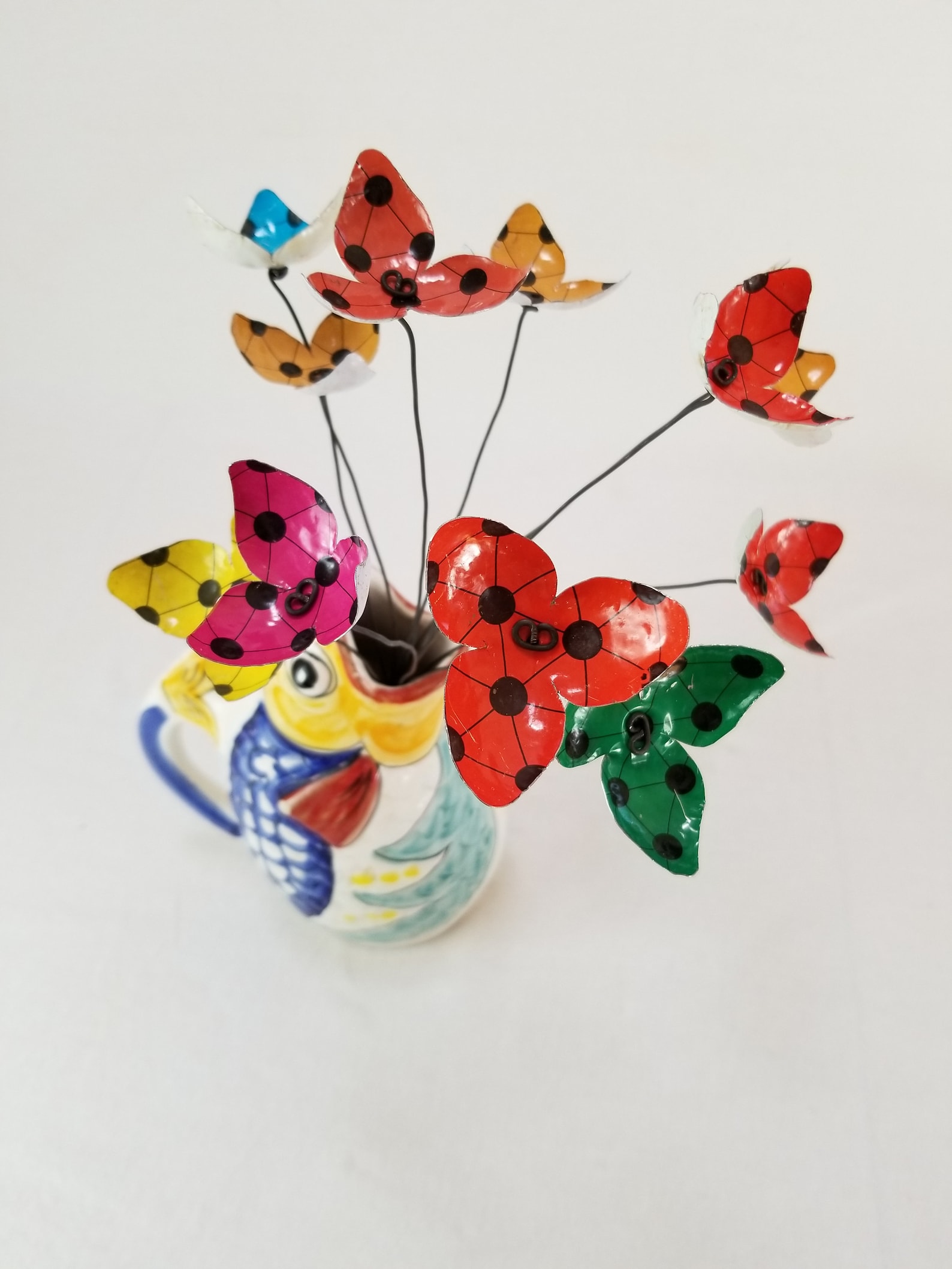 Large Bright Trillium Bouquet of Forever Blooming Tin Flowers, Free ...
