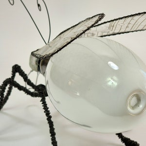 Large Mosquito Like Creature , Light Bulb & Wire Repurposed Sculpture ...