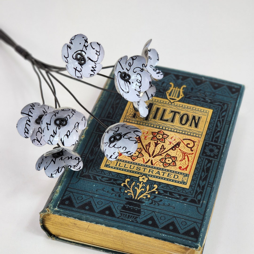 A Scribes Bouquet of Tin Forever Blooming Flowers, Free Shipping in USA ...