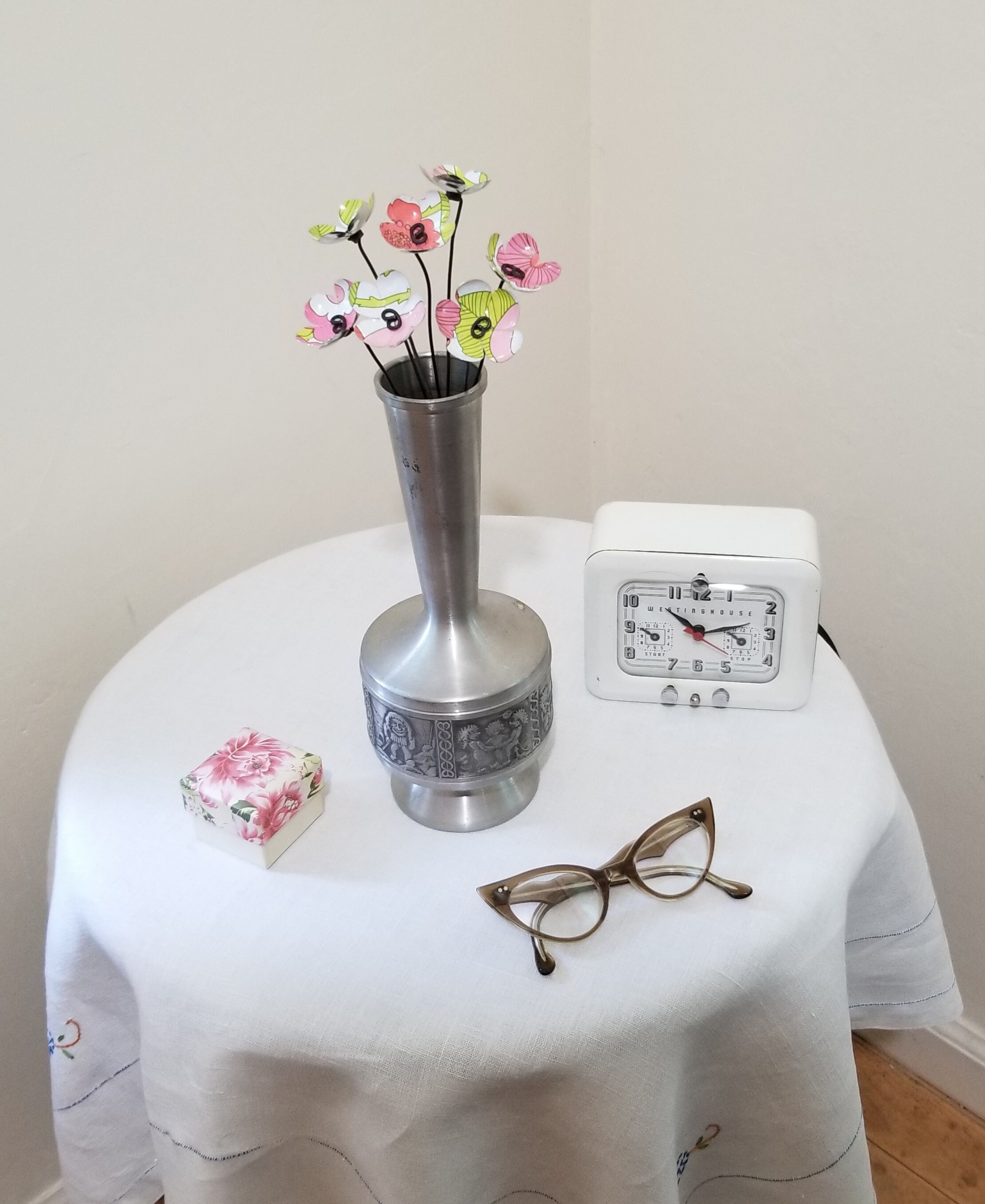 Exciting Pinks and Greens Bouquet Forever Blooming Flowers Repurposed ...