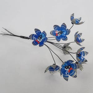 Blue EST Cola Stars Bouquet of Tin Forever Blooming Flowers, Free ...