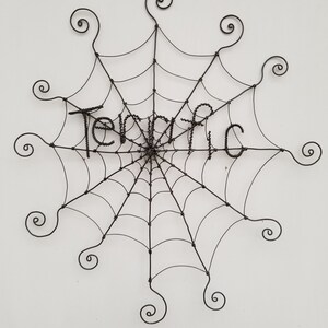Terrific Wire Spider Web 12", Free Shipping in US - Etsy