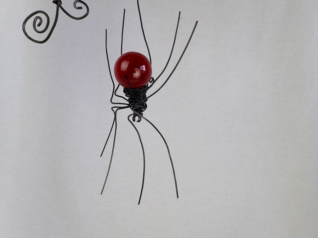 18" Barbed Wire Corner Spider Web With Red Spider - Etsy