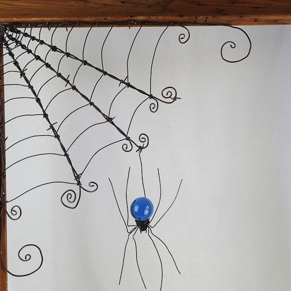 Barbed Wire Spider Web - Etsy