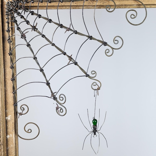 Barbed Wire Spider Web - Etsy