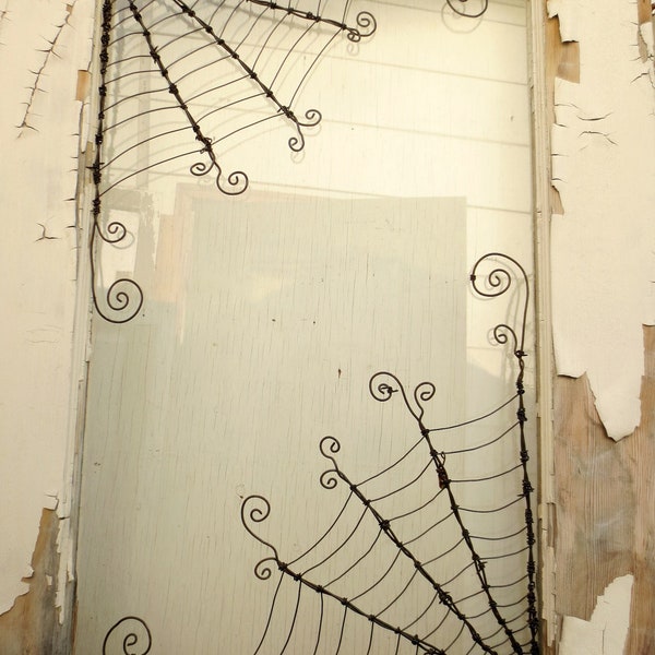 Barbed Wire Spider Web - Etsy