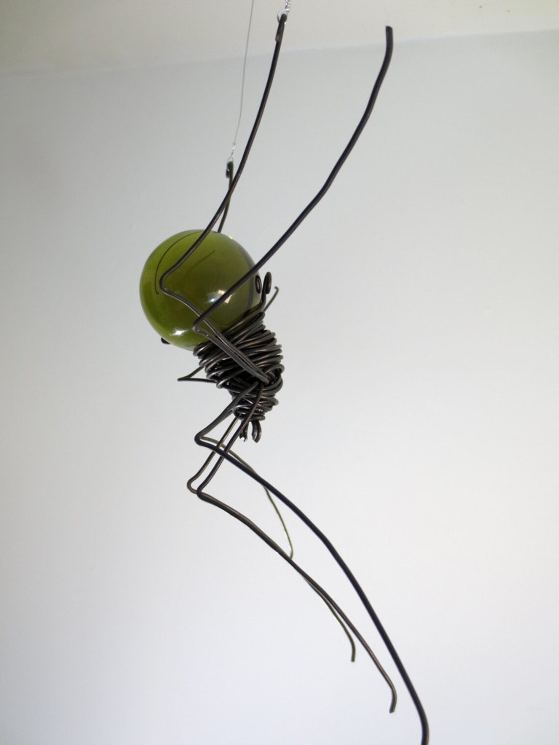 Forest Green Sun Catcher Window Spider Hanging Art Made to | Etsy