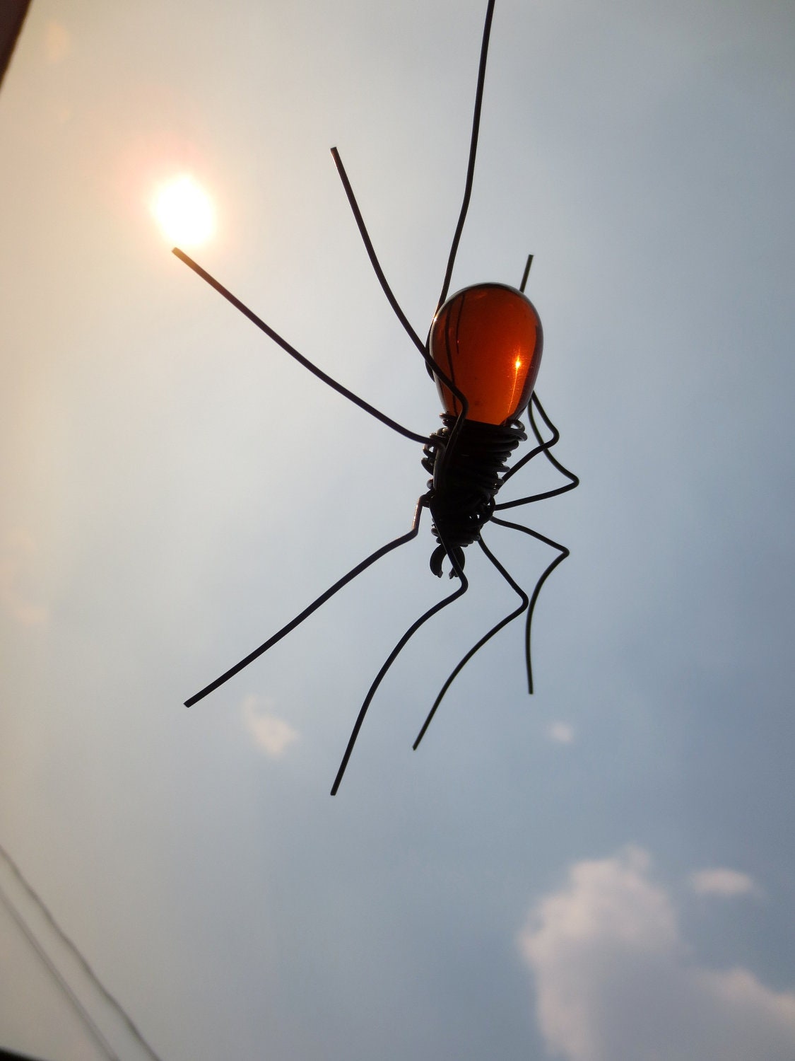 Czechoslovakian Orange Spider Dangles From 12 Barbed - Etsy