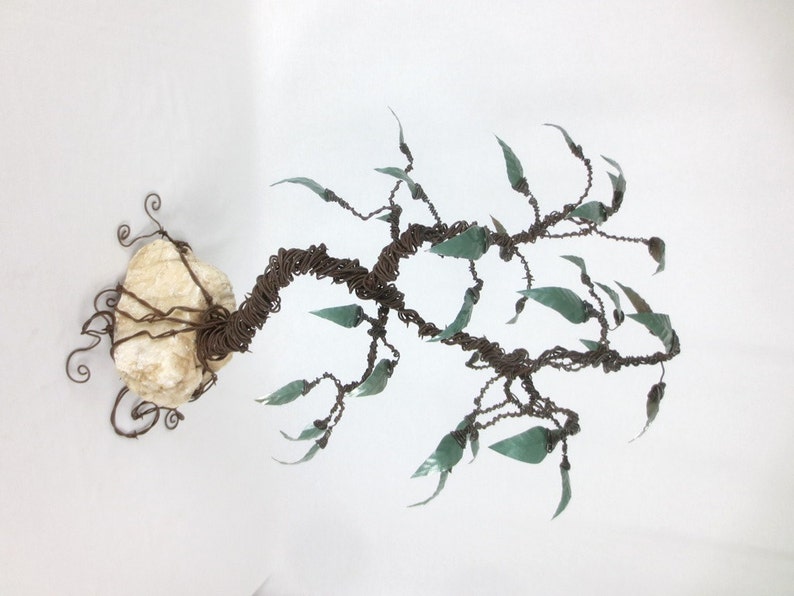 Twisted Barbed Wire Tree With Metal Leaves Reclaimed | Etsy