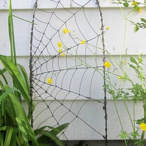 Beautiful Barbed Wire Spider Web Garden Trellis - Etsy