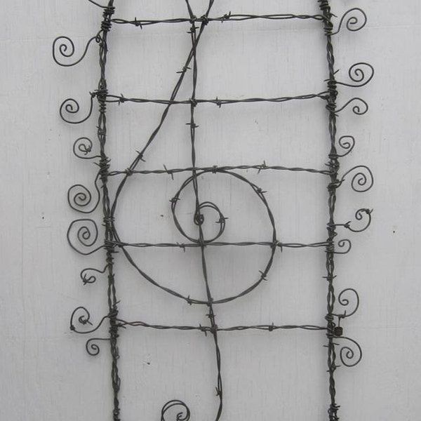 Barbed Wire Trellis - Etsy
