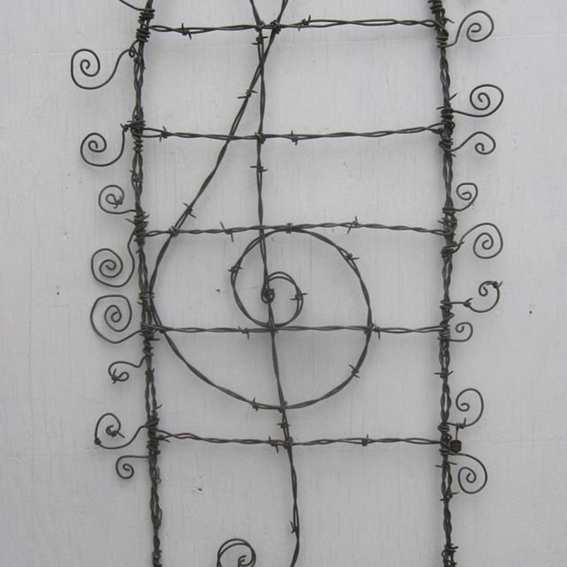 Barbed Wire Trellis - Etsy