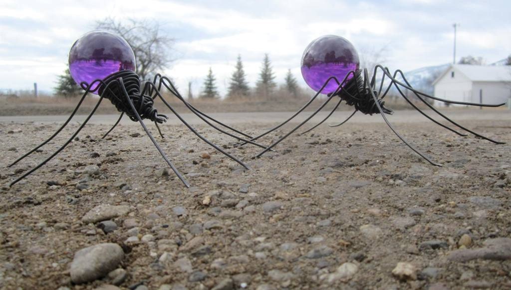 Pair of Marauding Purple Spiders Made to Order | Etsy