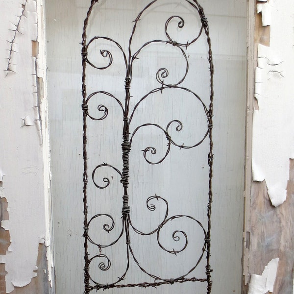 Barbed Wire Trellis - Etsy