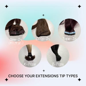 Premium Natural Human Hair Extensions - Colors Available - 70cm/28inch ...