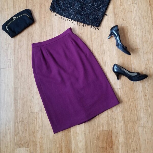 Purple Pencil Skirt - Etsy