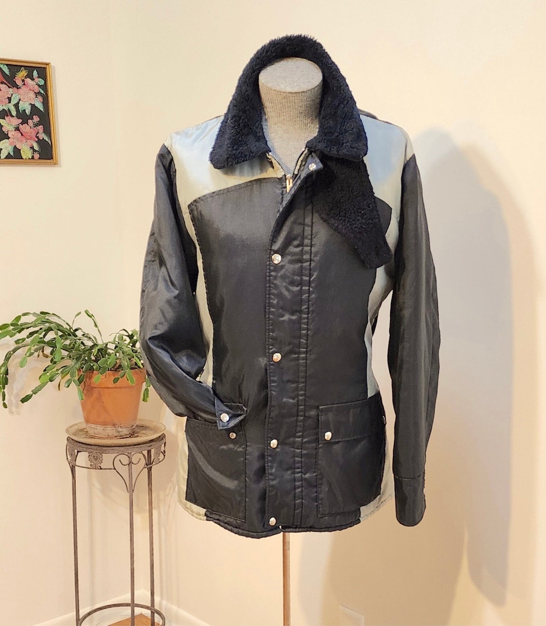 Classic Vintage '70's walls Blizzard Pruf Insulated Ski Jacket Silver ...