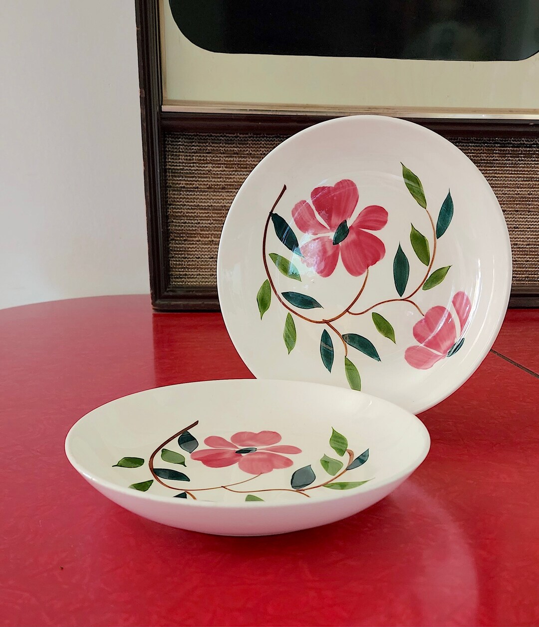 2 Vintage Rio by STETSON 8" China Bowls - Pattern #STT42 Hand Painted ...