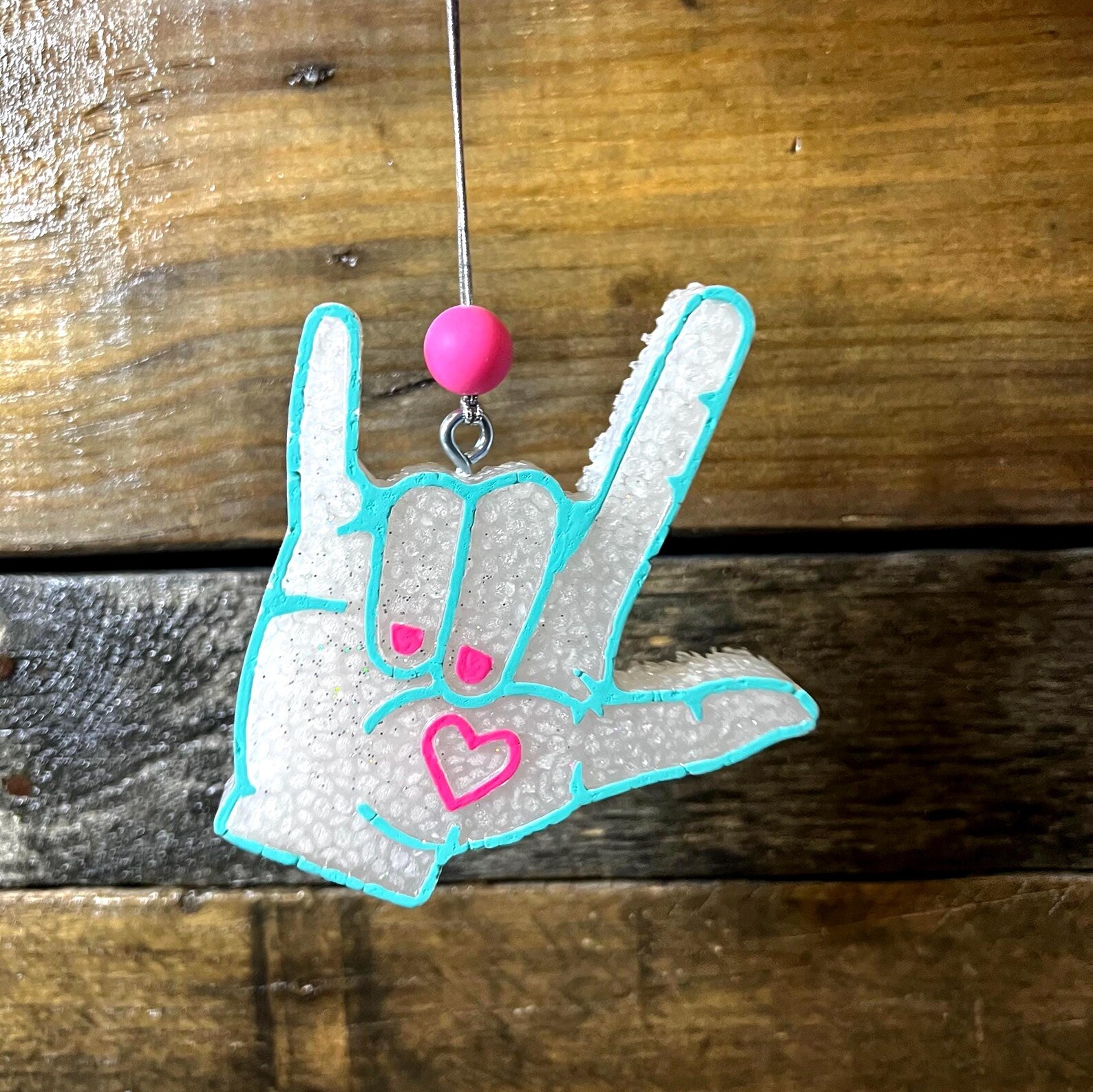 I Love You, Sign Language, Car Freshie With Beads, Freshies, Fresheners ...