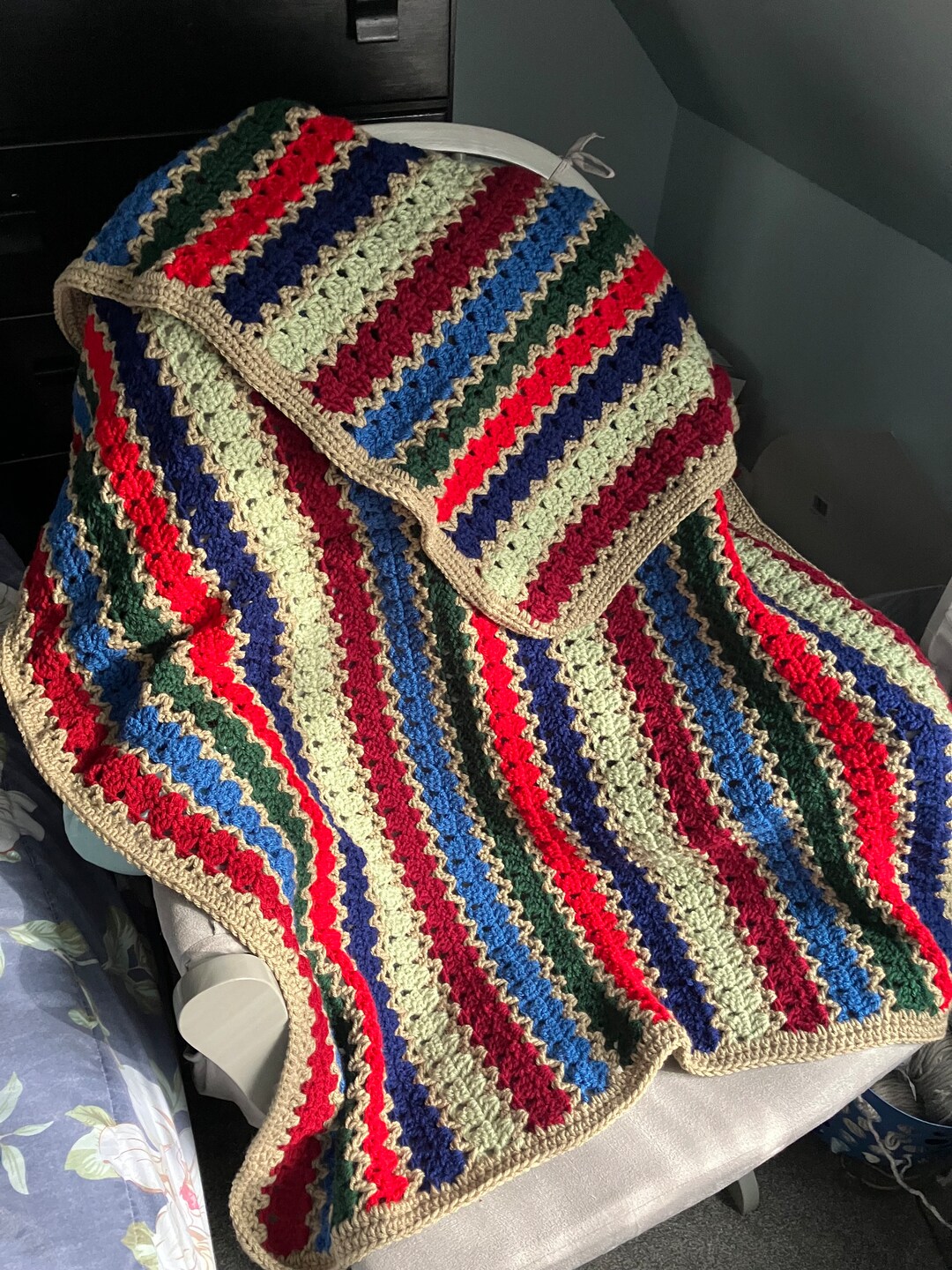 Handmade Crocheted Lap Afghan - Etsy
