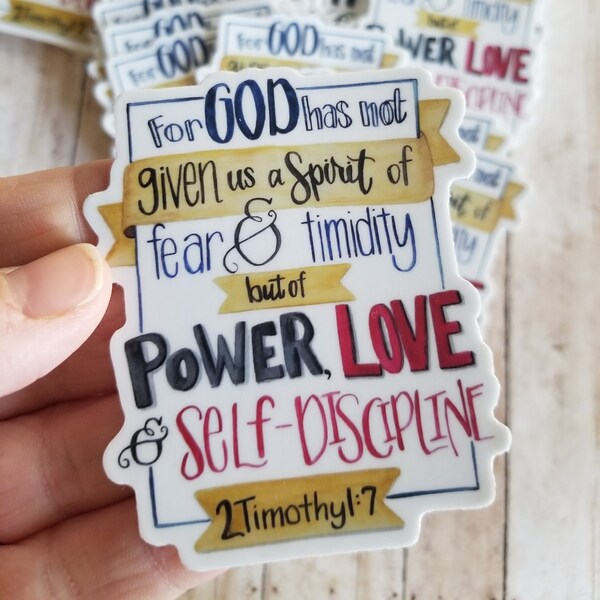 2 Timothy 1 7 - Etsy