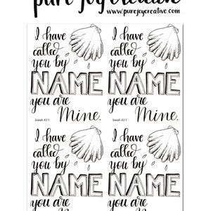 You Are Mine | Isaiah 43:1 - Baptism Printable Art - Etsy