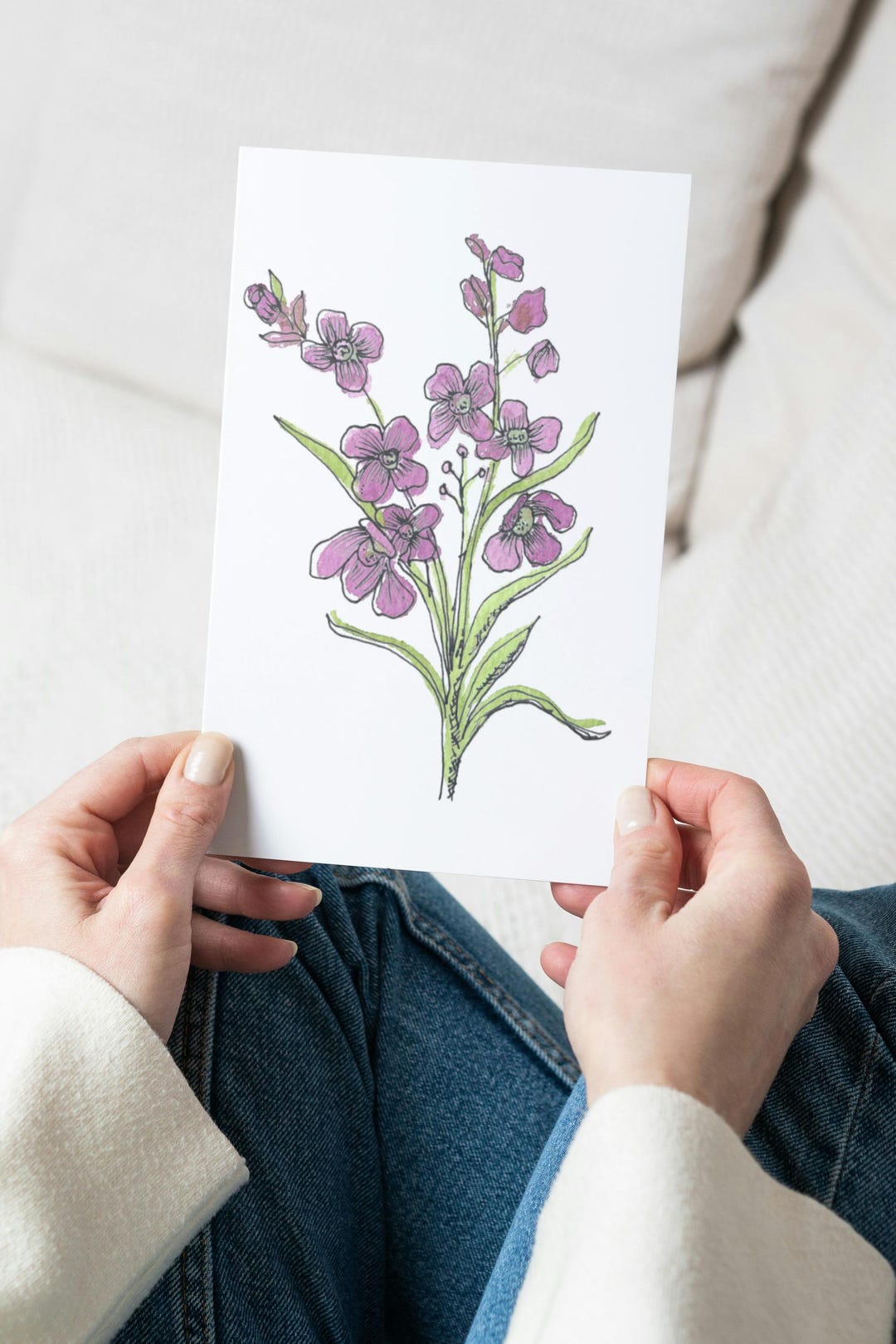 July Birth Month Flower - Larkspur - 2 Printables (color and Black ...