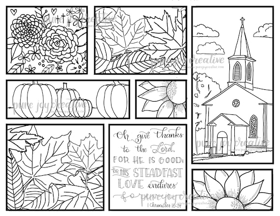 Give Thanks To The Lord Coloring Page