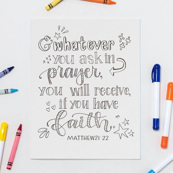 Matthew 21 22 - Etsy
