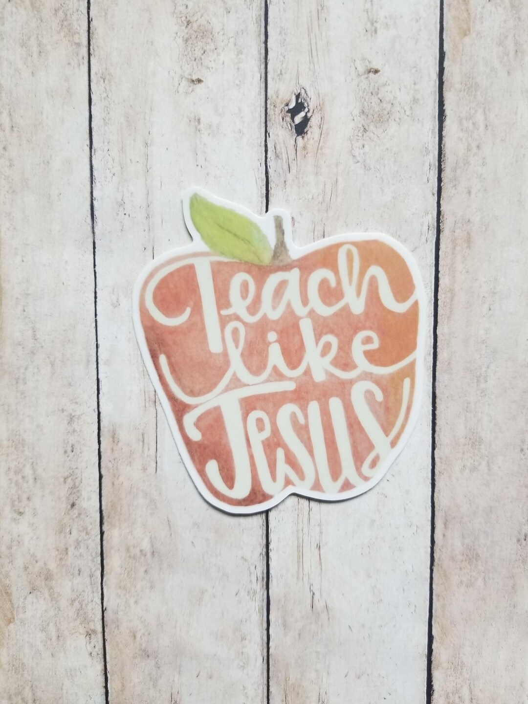 Teach Like Jesus Vinyl Sticker, Round Sticker, Scripture Art, Bible ...