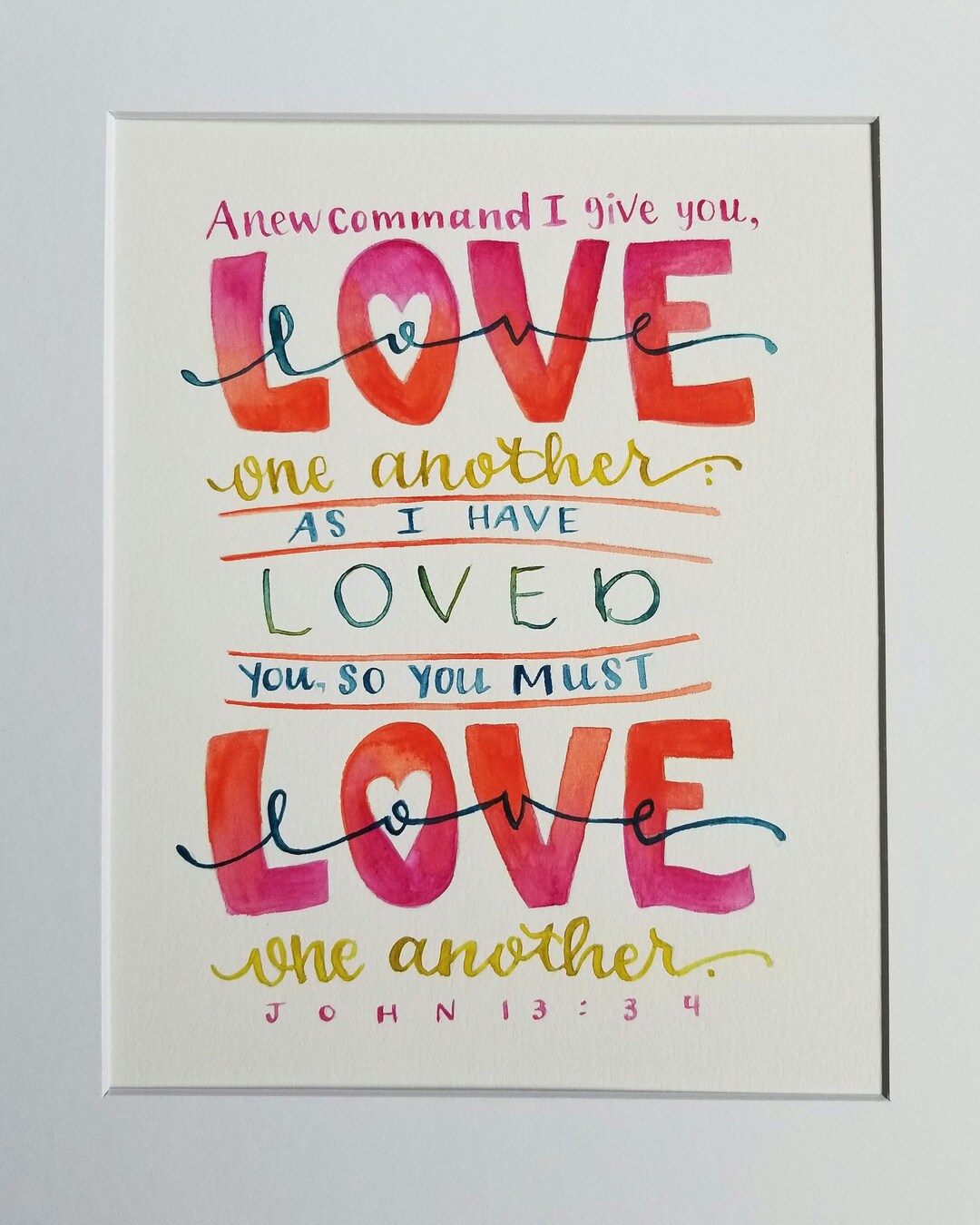 Custom Scripture Art Paintings Confirmation Verse Art Custom Watercolor ...